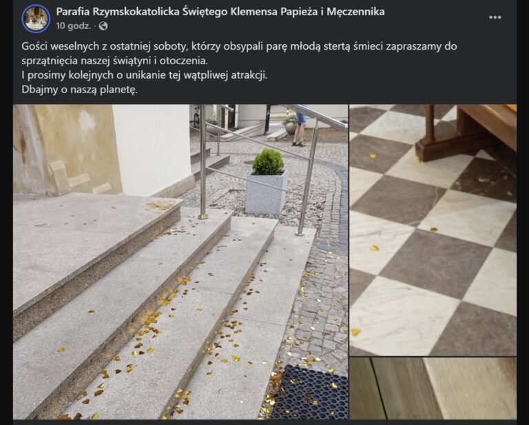 Wpis kościoła pod Warszawą oburzył Internautów. Parafia ograniczyła ...